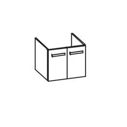 Artiqua 412 Waschtischunterschrank für Connect Cube E7729, Castello Eiche quer NB, 412-WU2T-I15-7134 412-WU2T-I15-7134-426