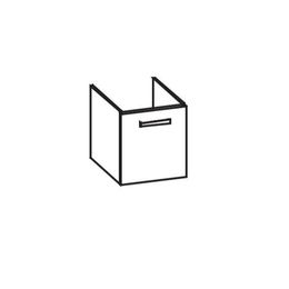 Artiqua 412 Waschtischunterschrank f&uuml;r Connect Cube Air E0301, Quarzgrau Matt Select, 412-WUT-I68-R- 412-WUT-I68-R-7163-173