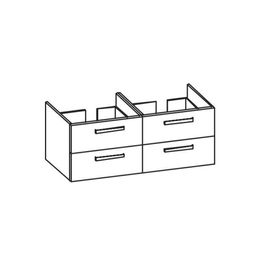 Artiqua 412 Waschtischunterschrank für Connect E8136, E8158 Castello Eiche quer NB, 412-WU4L-I53-713 412-WU4L-I53-7136-426