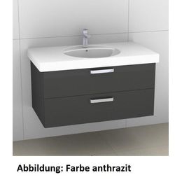 Artiqua 413 Waschtischunterschrank f&uuml;r Preciosa 124200, 124220 Quarzgrau Hochglanz Select, 413-WU2L- 413-WU2L-K43-7162-172