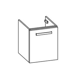 Artiqua 416 Waschtischunterschrank f&uuml;r Sento 5945, Quarzgrau Matt Select, 416-WUT-VT11-L-7163-173 416-WUT-VT11-L-7163-173