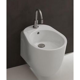 Axa one Serie Normal Wand-Bidet mit 1 Hahnloch, B: 370, T: 520 mm, weiss gl&auml;nzend 27020