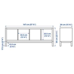 IKEA KALLAX Regal mit Untergestell