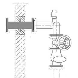 JUNG PUMPEN S-Zubehör Wanddurchführung Fl. Dn80 JP45695