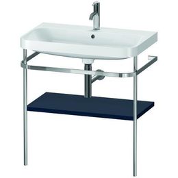 Duravit Happy D.2 Plus c-shaped Set mit Metallkonsole Nachtblau Seidenmatt 775x490x850 mm - HP4837O9 HP4837O9898