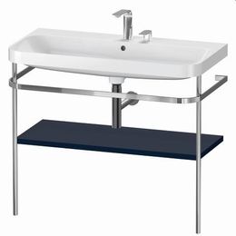 Duravit Happy D.2 Plus c-shaped Set mit Metallkonsole Nachtblau Seidenmatt 975x490x850 mm - HP4838E9 HP4838E9898