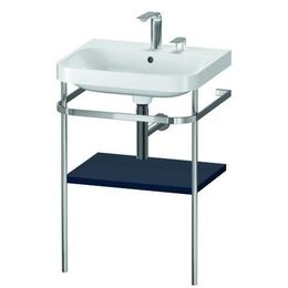 Duravit Happy D.2 Plus c-shaped Set mit Metallkonsole Nachtblau Seidenmatt 575x490x850 mm - HP4835E9 HP4835E9898