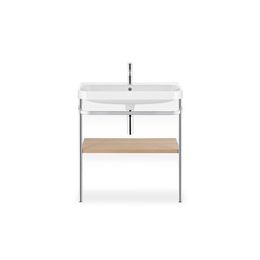 Duravit Happy D.2 Plus c-shaped Set mit Metallkonsole Mediterrane Eiche Matt 775x490x850 mm - HP4837 HP4837O7171
