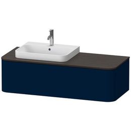 Duravit Happy D.2 Plus Konsolenwaschtischunterbau wandh&auml;ngend Nachtblau Seidenmatt 1300x550x354 mm - HP4942L9898