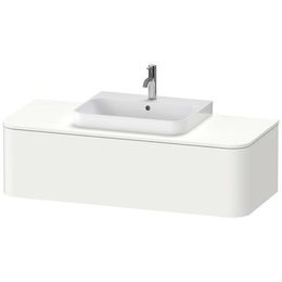 Duravit Happy D.2 Plus Konsolenwaschtischunterbau wandh&auml;ngend Wei&szlig; Seidenmatt 1300x550x354 mm - HP49 HP4942M3636