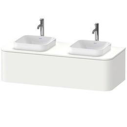 Duravit Happy D.2 Plus Konsolenwaschtischunterbau wandh&auml;ngend Wei&szlig; Seidenmatt 1300x550x354 mm - HP49 HP4943B3636