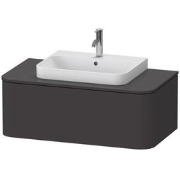 Duravit Happy D.2 Plus Konsolenwaschtischunterbau wandh&auml;ngend Graphit Supermatt 1000x550x354 mm - HP HP494108080