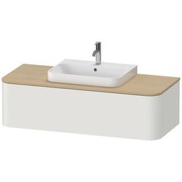 Duravit Happy D.2 Plus Konsolenwaschtischunterbau wandh&auml;ngend Nordic Wei&szlig; Seidenmatt 1300x550x354 mm HP4942M3939