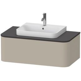 Duravit Happy D.2 Plus Konsolenwaschtischunterbau wandh&auml;ngend Taupe Seidenmatt 1000x550x354 mm - HP4 HP494106060