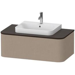 Duravit Happy D.2 Plus Konsolenwaschtischunterbau wandh&auml;ngend Leinen Matt 1000x550x354 mm - HP494107 HP494107575