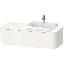 Duravit Happy D.2 Plus Konsolenwaschtischunterbau wandh&auml;ngend Wei&szlig; Hochglanz 1300x550x354 mm - HP494 HP4942R2222