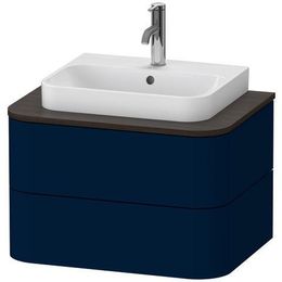 Duravit Happy D.2 Plus Konsolenwaschtischunterbau wandh&auml;ngend Nachtblau Seidenmatt 650x480x408 mm - HP496009898