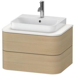 Duravit Happy D.2 Plus Konsolenwaschtischunterbau wandh&auml;ngend Mediterrane Eiche Matt 650x480x408 mm HP496007171