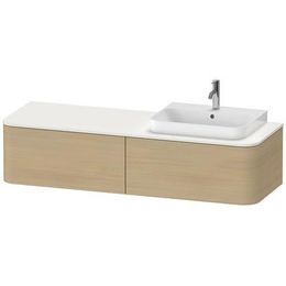 Duravit Happy D.2 Plus Konsolenwaschtischunterbau wandh&auml;ngend Mediterrane Eiche Matt 1600x550x354 mm HP4944R7171