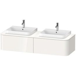Duravit Happy D.2 Plus Konsolenwaschtischunterbau wandh&auml;ngend Wei&szlig; Hochglanz 1600x550x354 mm - HP494 HP4946B2222