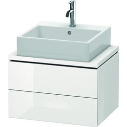 Duravit L-Cube Konsolenwaschtischunterbau wandhängend Weiß Hochglanz 620x477x400 mm - LC580502222 LC580502222