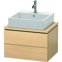 Duravit L-Cube Konsolenwaschtischunterbau wandhängend Mediterrane Eiche Matt 620x477x400 mm - LC5805 LC580507171