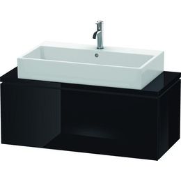 Duravit L-Cube Konsolenwaschtischunterbau wandhängend Schwarz Hochglanz 1020x477x400 mm - LC58040404 LC580404040