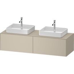 Duravit White Tulip Konsolenwaschtischunterbau wandh&auml;ngend Taupe Seidenmatt 1300x550x408 mm - WT4865 WT4865B60600000