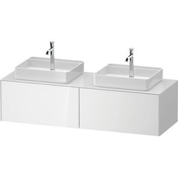 Duravit White Tulip Konsolenwaschtischunterbau wandh&auml;ngend Wei&szlig; Hochglanz 1300x550x408 mm - WT4865B8 WT4865B85850000