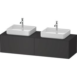 Duravit White Tulip Konsolenwaschtischunterbau wandh&auml;ngend Graphit Seidenmatt 1300x550x408 mm - WT48 WT4865B58580000
