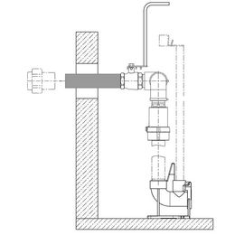 JUNG PUMPEN S-Zubehör Wanddurchführung Dn 50 JP48928