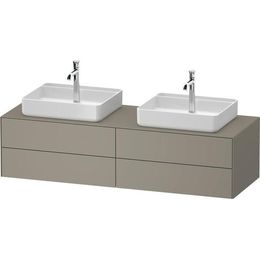 Duravit White Tulip Konsolenwaschtischunterbau wandh&auml;ngend Stein Grau Seidenmatt 1300x550x408 mm - W WT4868B92920000