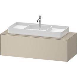 Duravit White Tulip Konsolenwaschtischunterbau wandh&auml;ngend Taupe Seidenmatt 1300x550x408 mm - WT4977 WT4977M60600000