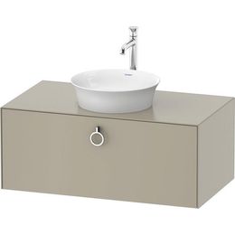 Duravit White Tulip Konsolenwaschtischunterbau wandh&auml;ngend Taupe Seidenmatt 1000x550x408 mm - WT4981 WT498106060