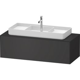 Duravit White Tulip Konsolenwaschtischunterbau wandh&auml;ngend Graphit Seidenmatt 1300x550x408 mm - WT49 WT4977M58580010