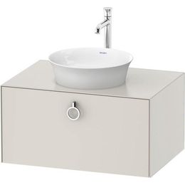 Duravit White Tulip Konsolenwaschtischunterbau wandh&auml;ngend Nordic Wei&szlig; Seidenmatt 800x550x408 mm - W WT498003939