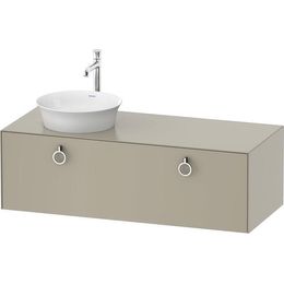 Duravit White Tulip Konsolenwaschtischunterbau wandh&auml;ngend Taupe Seidenmatt 1300x550x408 mm - WT4982 WT4982L6060