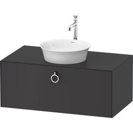 Duravit White Tulip Konsolenwaschtischunterbau wandh&auml;ngend Graphit Seidenmatt 1000x550x408 mm - WT49 WT4981058580010