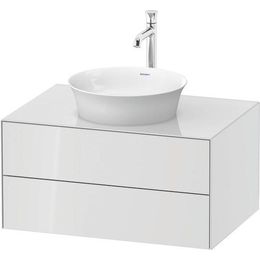 Duravit White Tulip Konsolenwaschtischunterbau wandh&auml;ngend Wei&szlig; Hochglanz 800x550x408 mm - WT4985085 WT498508585