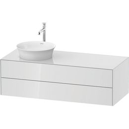 Duravit White Tulip Konsolenwaschtischunterbau wandh&auml;ngend Wei&szlig; Hochglanz 1300x550x408 mm - WT4987L8 WT4987L8585