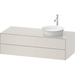 Duravit White Tulip Konsolenwaschtischunterbau wandh&auml;ngend Nordic Wei&szlig; Seidenmatt 1300x550x408 mm - WT4987R3939