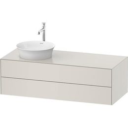 Duravit White Tulip Konsolenwaschtischunterbau wandh&auml;ngend Nordic Wei&szlig; Seidenmatt 1300x550x408 mm - WT4987L3939