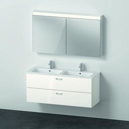 Duravit XBase M&ouml;belwaschtisch mit Waschtischunterbau und Spiegelschrank 1300x490x1200 mm - XB0068045 XB006804545