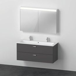 Duravit XBase M&ouml;belwaschtisch mit Waschtischunterbau und Spiegelschrank 1230x490x200 mm - XB00670494 XB006704949