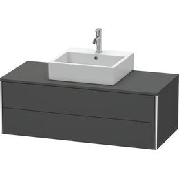 Duravit XSquare Konsolenwaschtischunterbau wandh&auml;ngend Graphit Matt 1200x548x400 mm - XS491204949 XS491204949