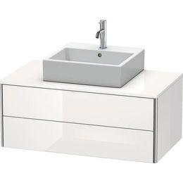 Duravit XSquare Konsolenwaschtischunterbau wandh&auml;ngend Wei&szlig; Hochglanz 1000x548x400 mm - XS491102222 XS491102222