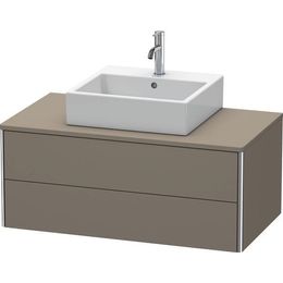 Duravit XSquare Konsolenwaschtischunterbau wandh&auml;ngend Flanell Grau Seidenmatt 1000x548x400 mm - XS4 XS491109090
