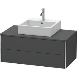 Duravit XSquare Konsolenwaschtischunterbau wandh&auml;ngend Graphit Matt 1000x548x400 mm - XS491104949 XS491104949