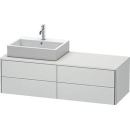 Duravit XSquare Konsolenwaschtischunterbau wandh&auml;ngend Wei&szlig; Seidenmatt 1400x548x400 mm - XS4913L3636 XS4913L3636