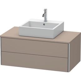 Duravit XSquare Konsolenwaschtischunterbau wandh&auml;ngend Basalt Matt 1000x548x400 mm - XS491104343 XS491104343